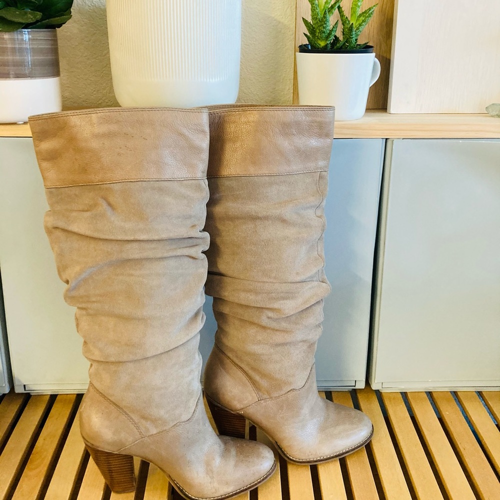 Zodiac Panda Leather & Suede Tan Boots 6.5m - Gem